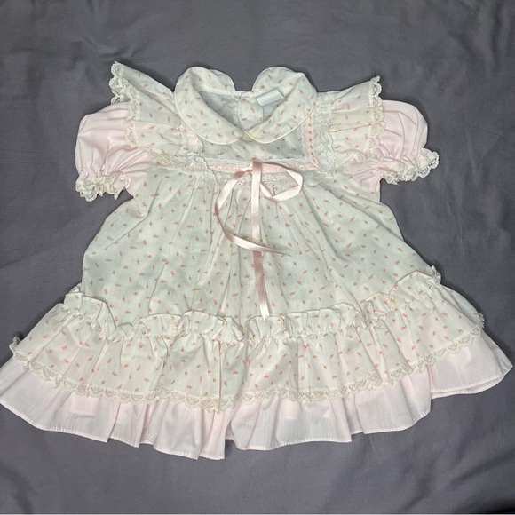 Bryan | Dresses | Vintage Bryan Baby T2 Pink White Floral Baby Dress W ...